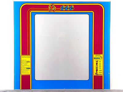 Midway Ms. Pac-Man Pacman Arcade Video Game Bezel ORIGINAL RARE NOS ...