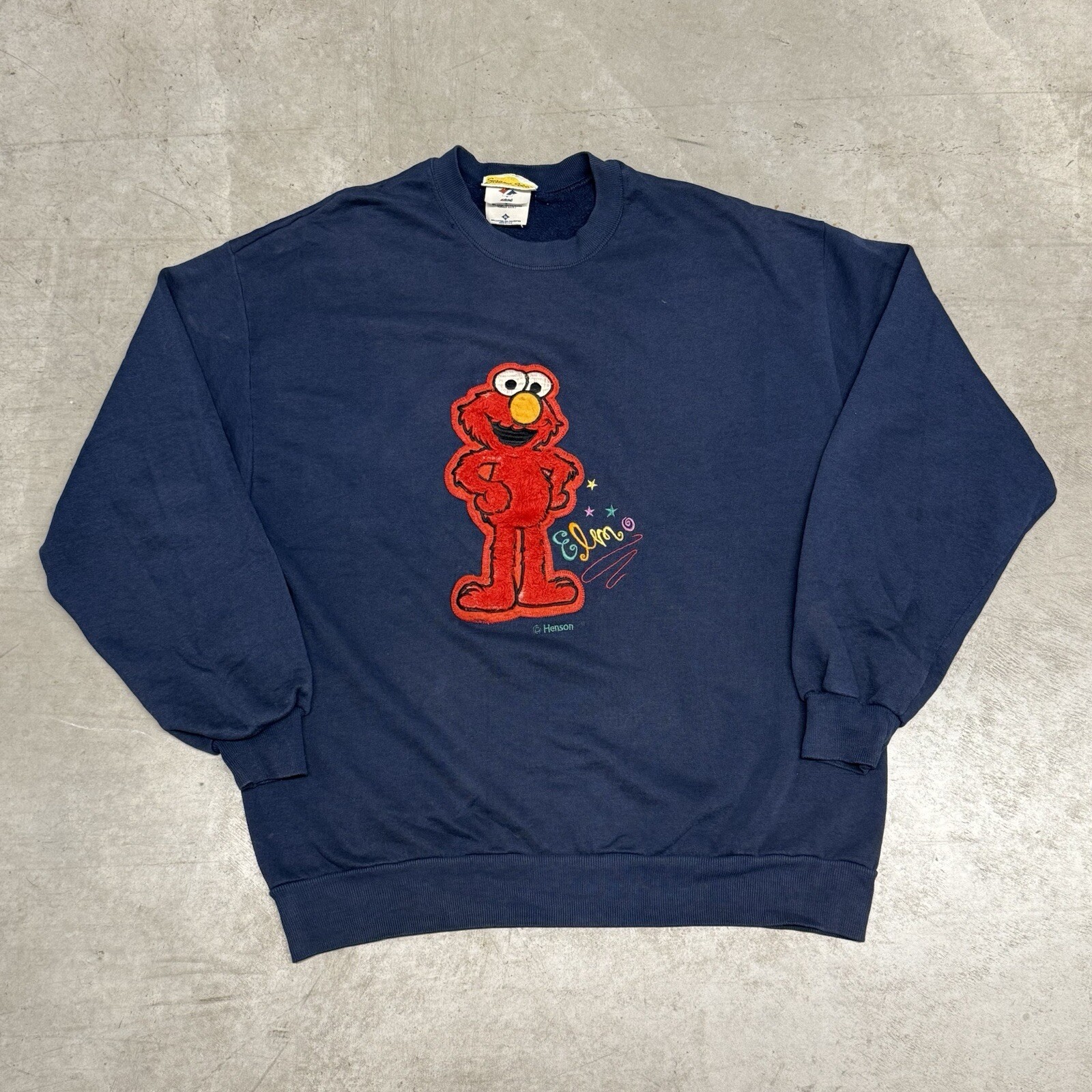 Vintage 90s Elmo Sesame Street Embroidered Graphic Sw… - Gem