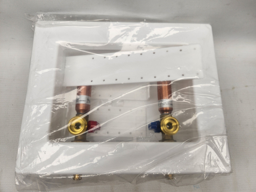 LSP Plastic Switch Hitter Outlet Box Center White w/ Crimp PEX Valves ...