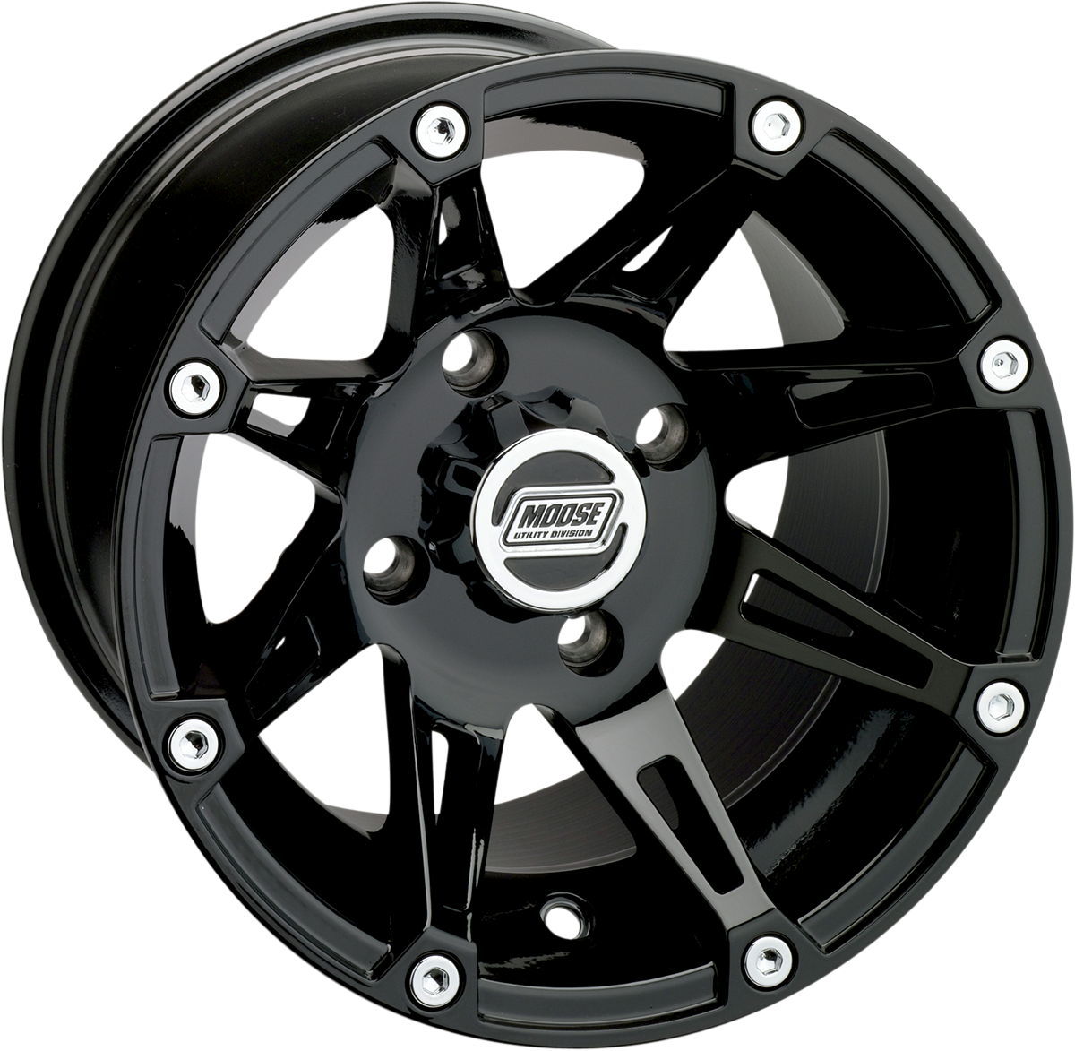 MU 387X Blk Front Wheel Assembly 14x7 4/136 4+3 Can-Am Commander 800 ...