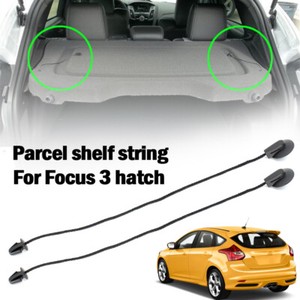 2X For FORD FOCUS MK3 Hatch REAR TRUNK Parcel Shelf Tray Cover String ...