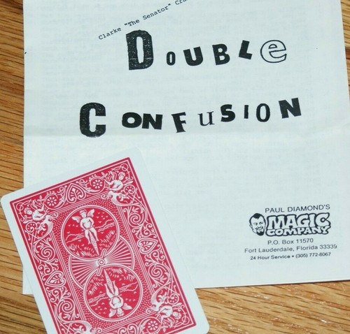 Double Confusion (Sen. Crandall / Paul Diamond, 1990s) --easy, fun ...