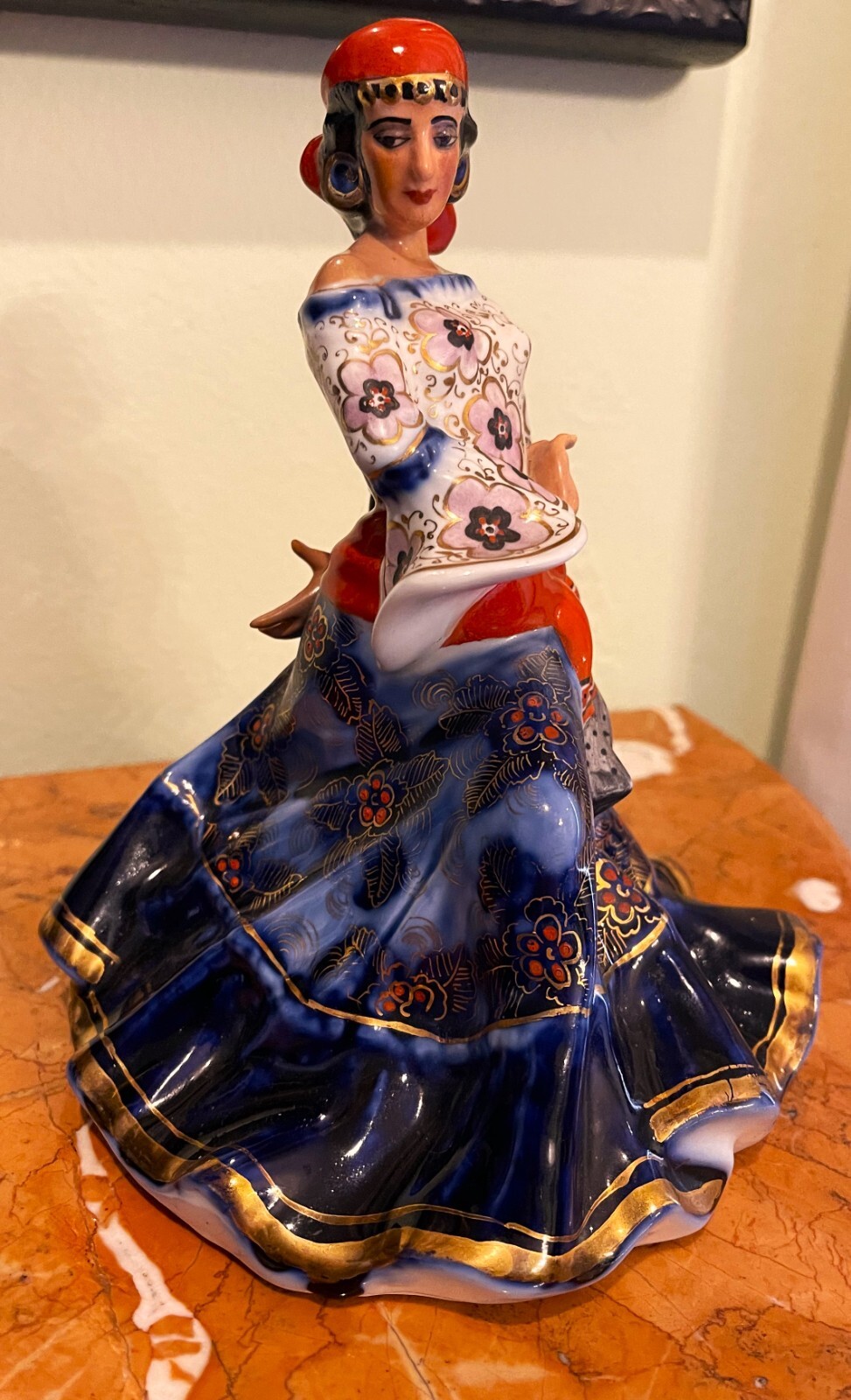 DANCER "GYPSY AZA" FIGURINE BY WELL KNOWN UKRANIAN SCULPTOR VALENTINA ...