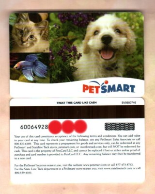 PETSMART Cat, Dog, Fish ( 2006 ) Gift Card ( $0 ) | eBay UK