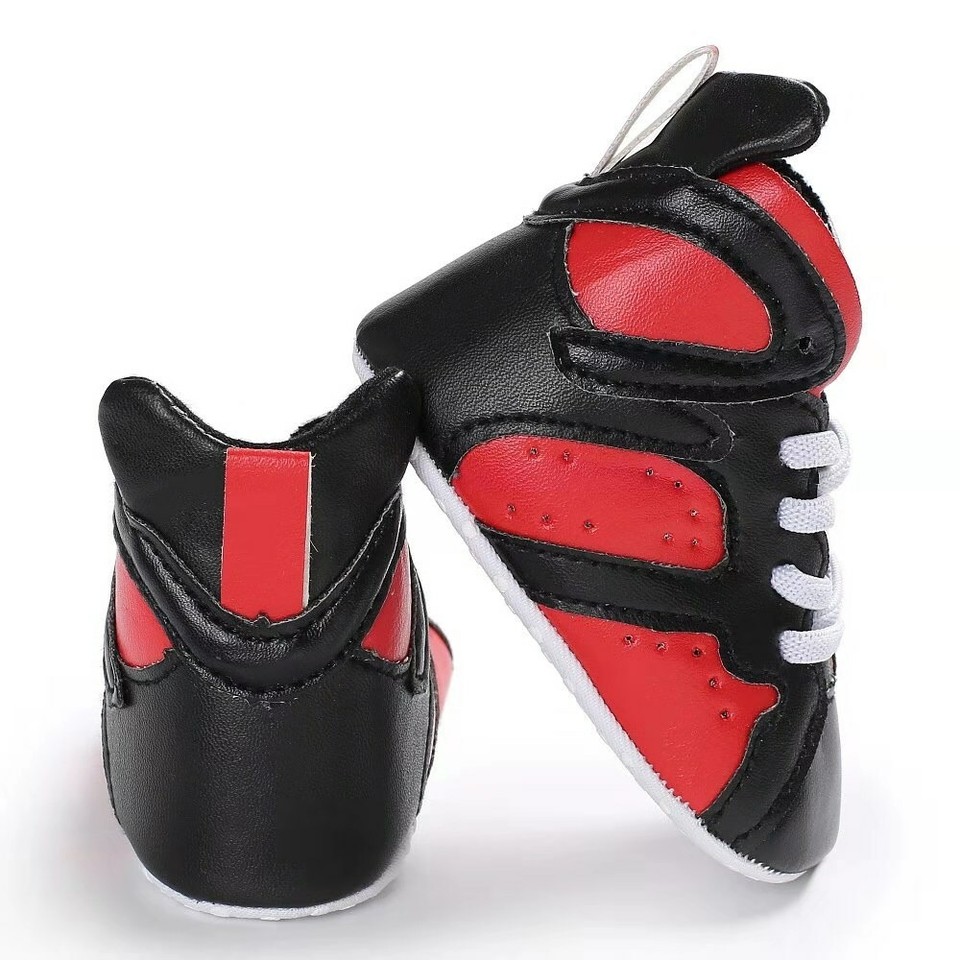 Classic High Top Infant Athletic Baby Training Girl Boy Shoes Size 0-18 ...