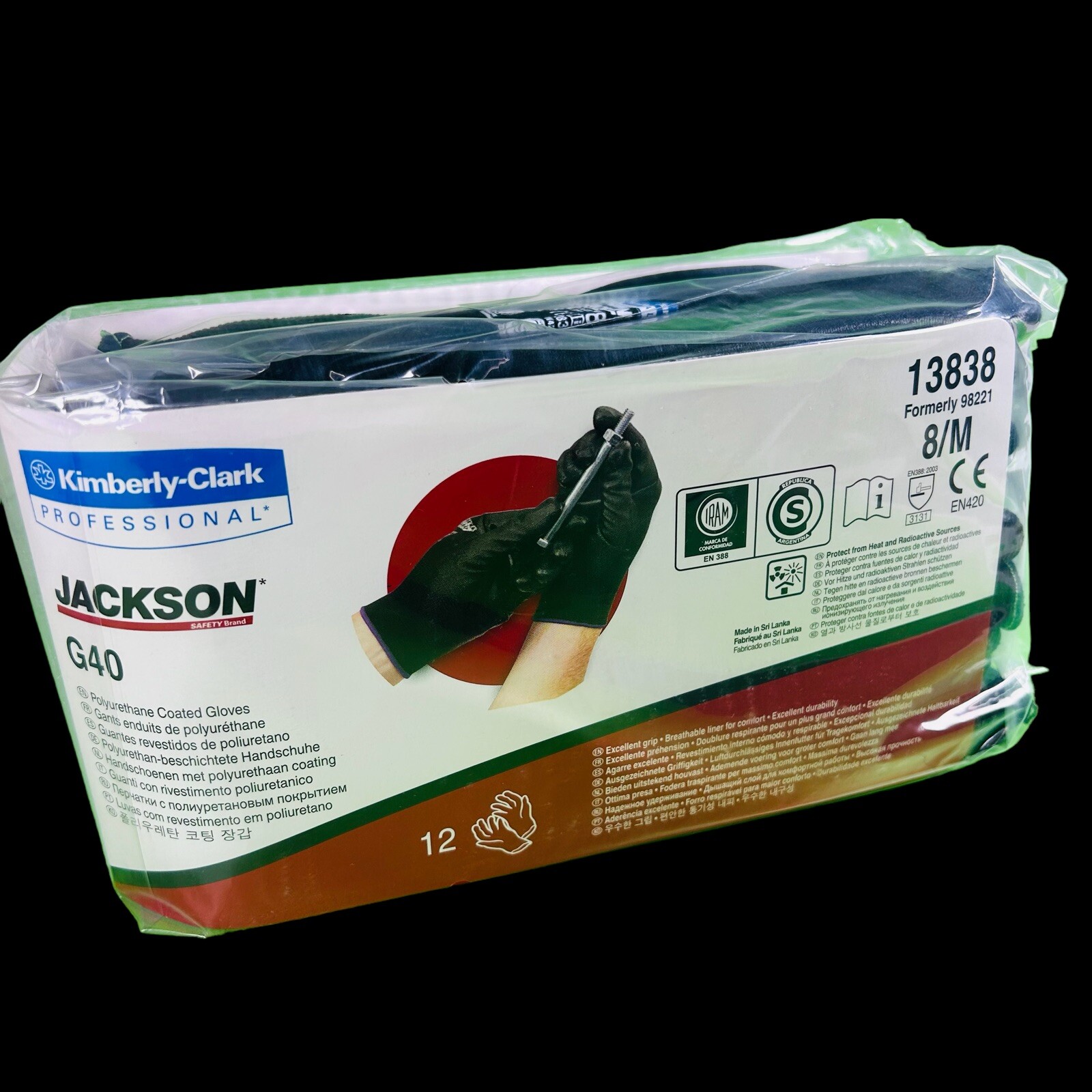 Jackson Safety Gloves G40 Polyurethane Coated 13838 Size 8 Medium 12 Pair New | eBay