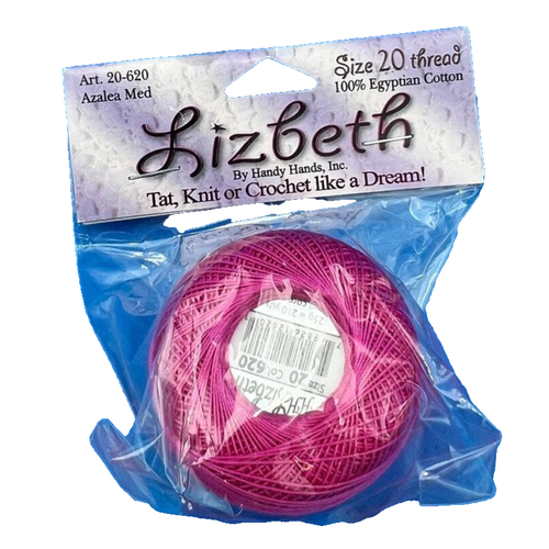 Lizbeth size 20 thread 100% Egyptian Cotton Art 20-260 Azalea Med 210 ...