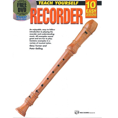 Learn To Play Recorder 10 Easy Lessons For Beginners Tutor Book CD DVD ...