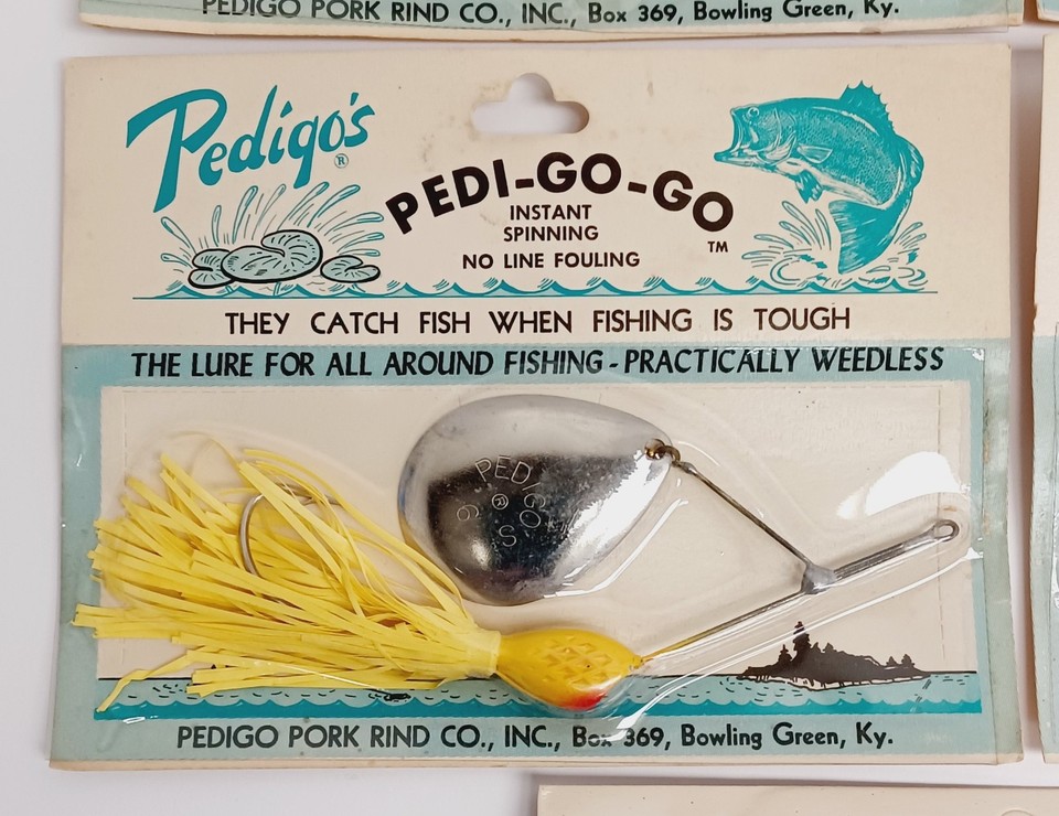 Vintage Pedigo's Pedi-Go-Go Spinrite Fishing Lure Lot Kentucky - NOS ...