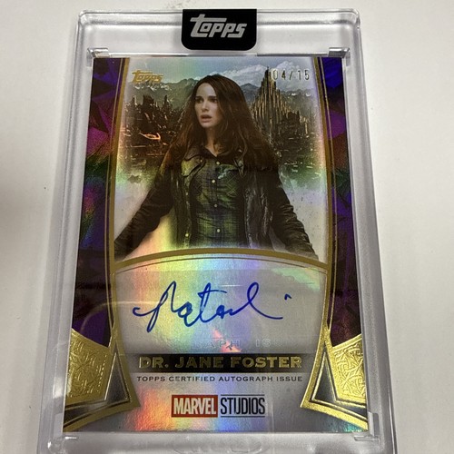 2025 Topps Marvel The Collector Natalie Portman Dr Jane Foster Purple ...