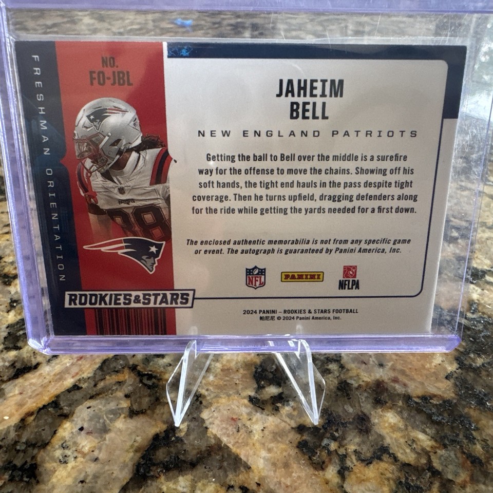 2024 Panini Rookies & Stars Jaheim Bell Rookie Patch Auto #/25 ...
