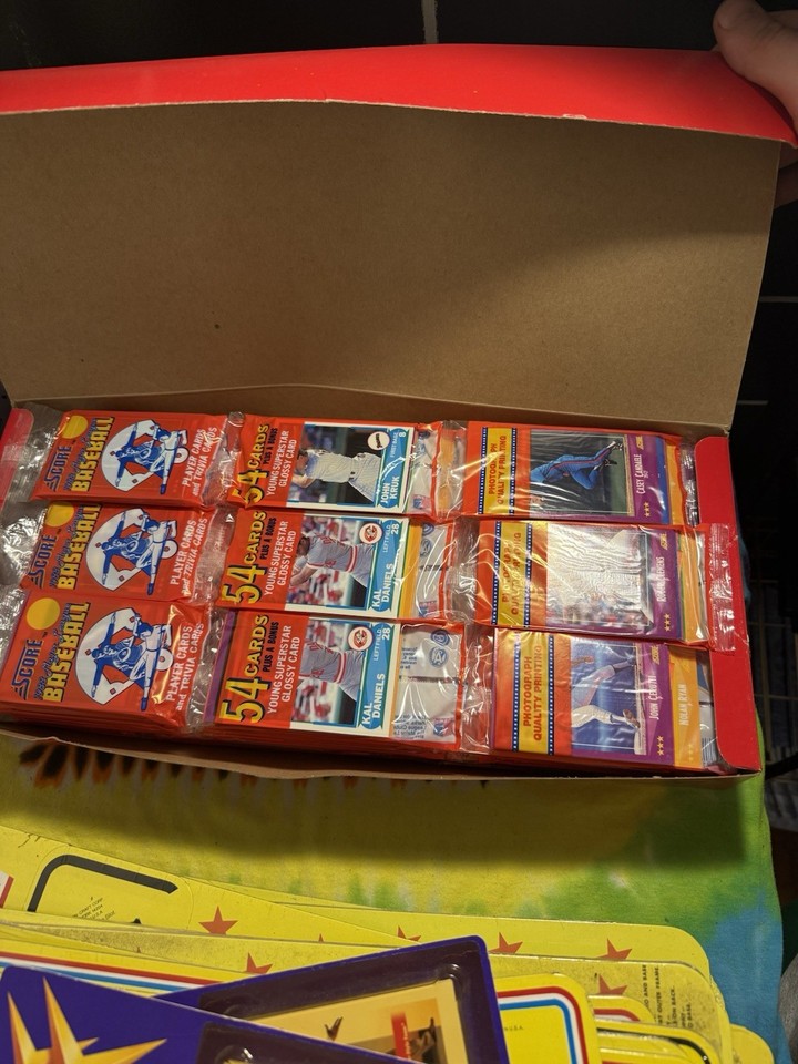 1988 score baseball 24 Rack Pack Box | eBay