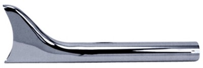 PAIR 18" Straight Fishtail Extension Chrome fits Harley Custom Slip On ...