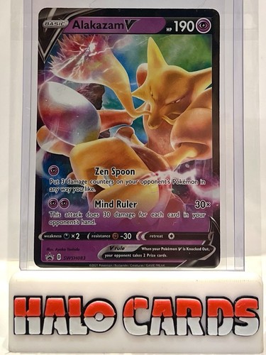 PACK FRESH Alakazam V Full Art Holo Promo Pokémon - Vivid Voltage ...
