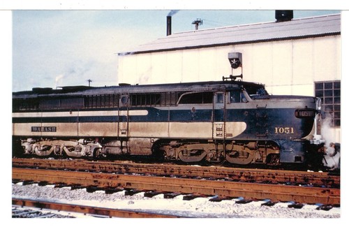 Wabash ALCO PA1 No. 1051 1950s Oakwood IL Yards Railroads Postcard | eBay