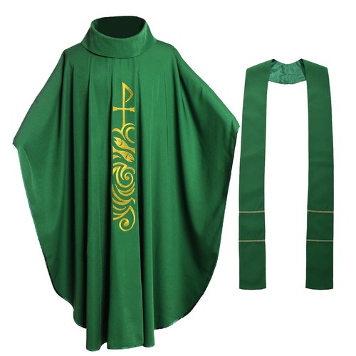 Clergy Vestments Chasuble Catholic Robe Church Priest Celebrant With ...
