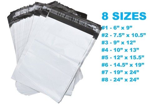 Poly Mailers Shipping Envelopes Self Sealing Plastic Mailing Bags ...