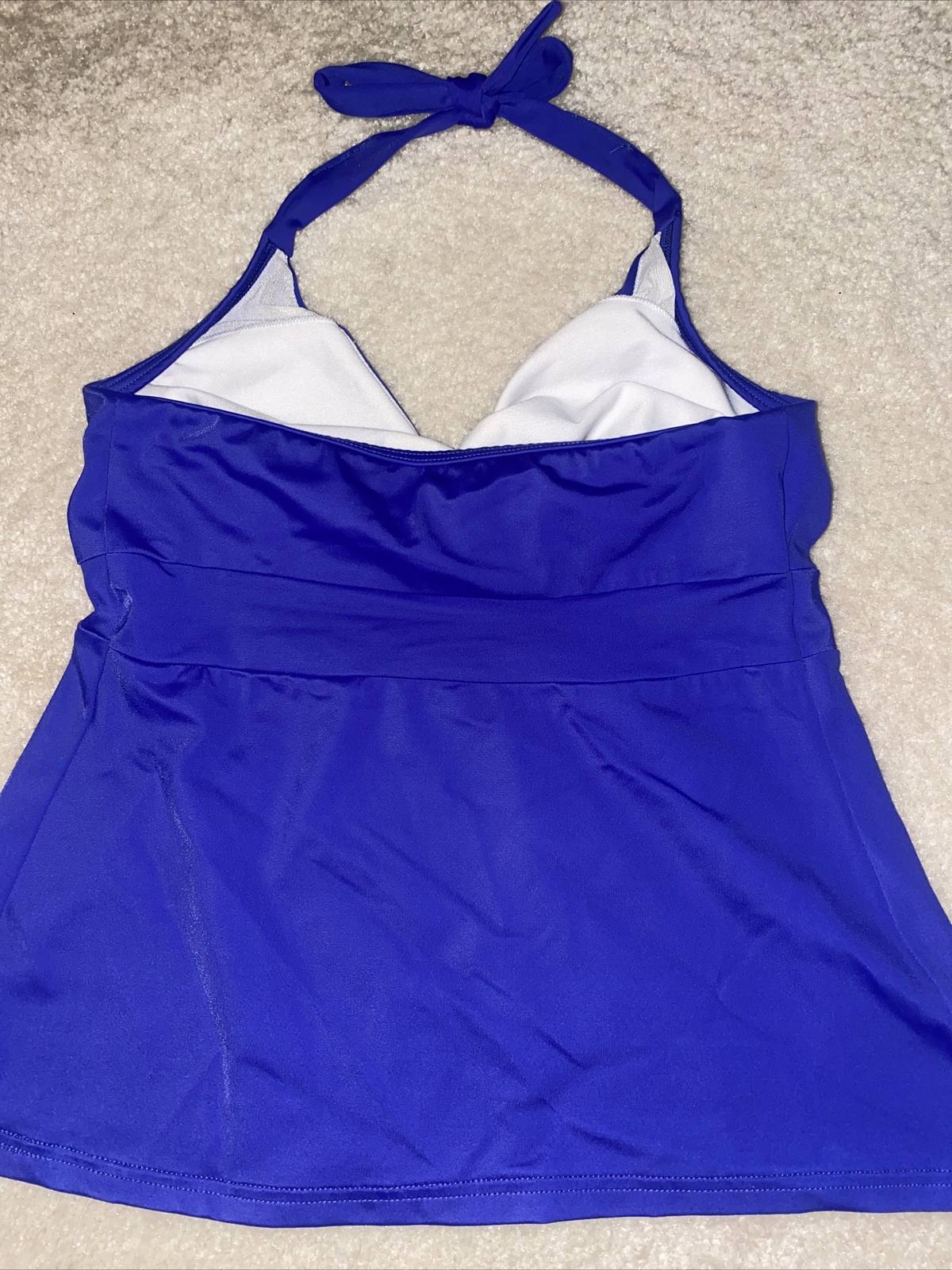 Venus tankini swimsuit solid Navy Blue halter swim top size 6 women | eBay