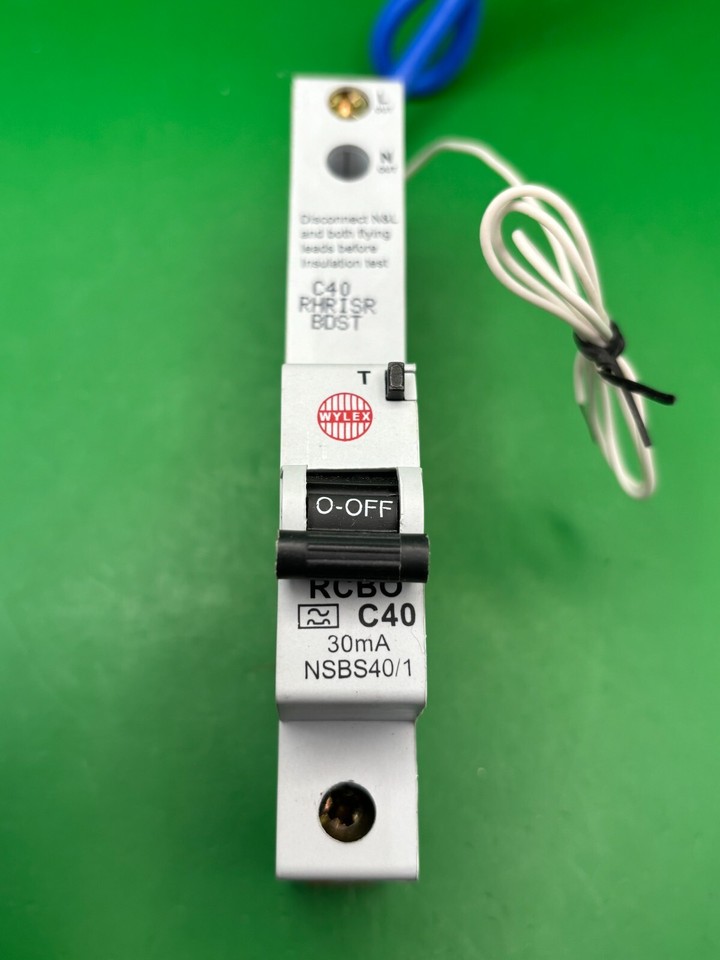 Wylex RCBO C6 NSBS6/1 C16 NSBS16/1 C20 NSBS20/1 C32 NSBS32/1 C40 NSBS40 ...