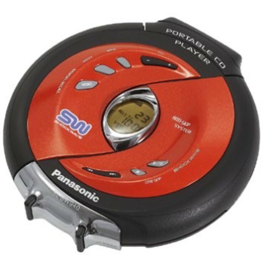 Panasonic ShockWave Water Resistant Portable CD Player - Red (SL-SW940 ...