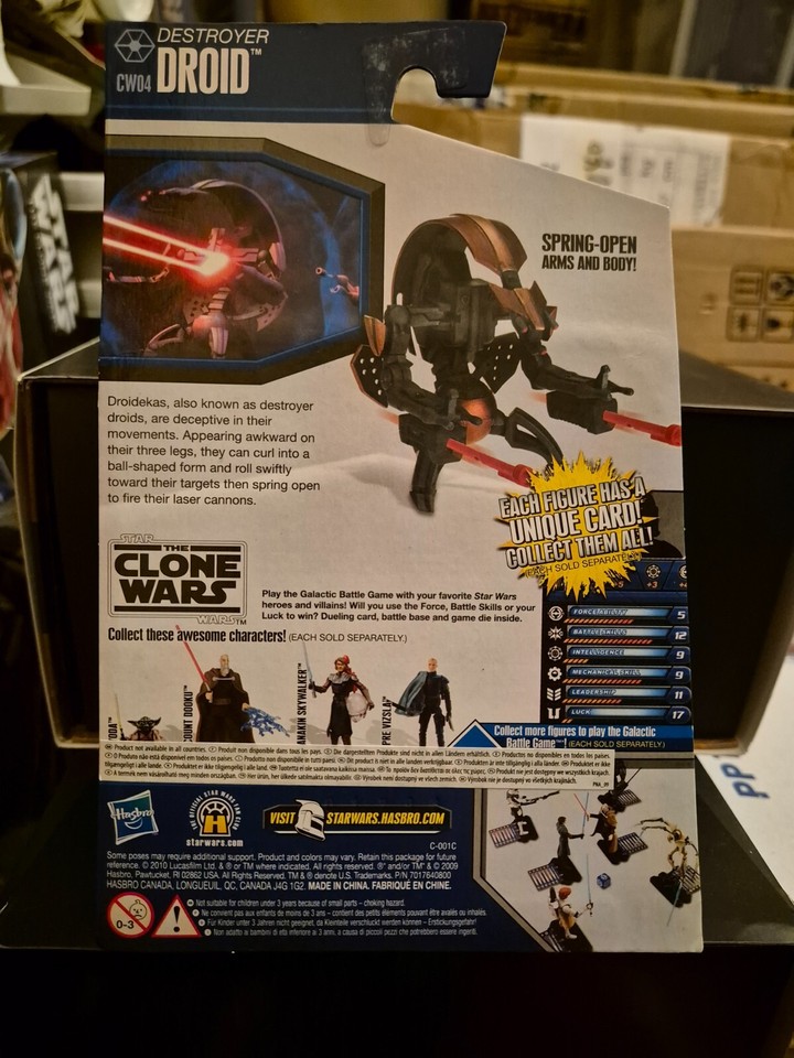 Star Wars Hasbro Clone Wars Destroyer Droid CW04 Carded | eBay UK