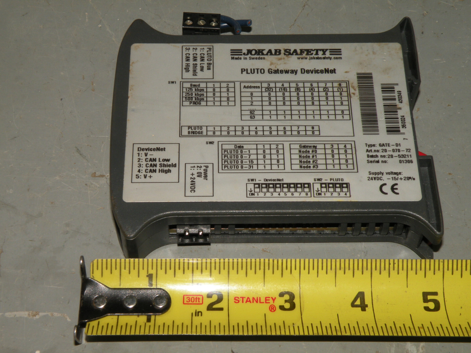 Jokab Safety Gate-D1 Pluto Gateway DeviceNet | eBay