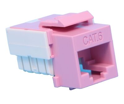 CAT6 Keystone Jack Pink Punchdown (110 Type) | eBay