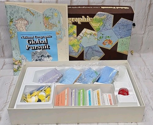 Vintage National Geographic Global Pursuit Geography Board Game 1987 ...