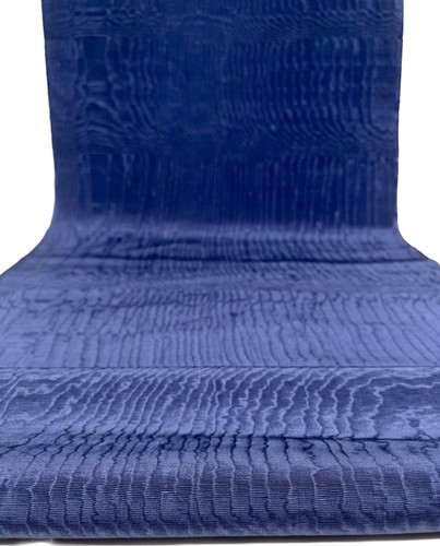 Navy Blue Silk Moire Fabric By 2 Meters, Watermark Patterned | eBay UK
