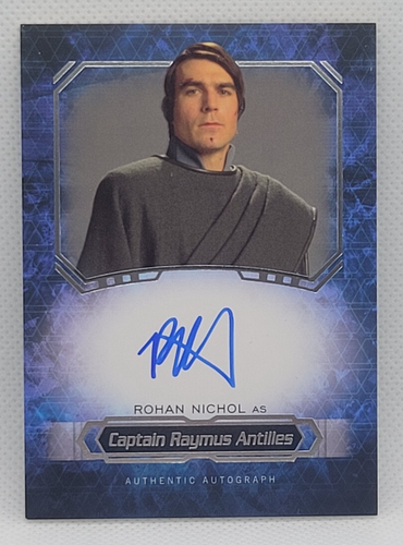 2016 Star Wars Masterworks Rohan Nichol as Captain Raymus Antilles Auto ...
