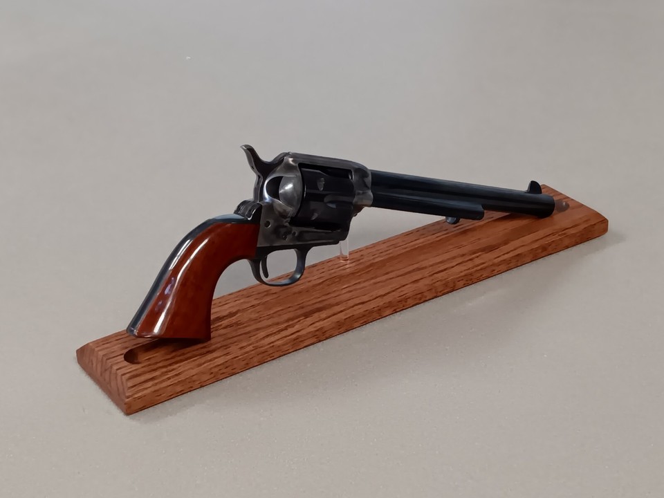 Gun Display Stand for Colt Single Action Army & More, Solid Oak Made in ...