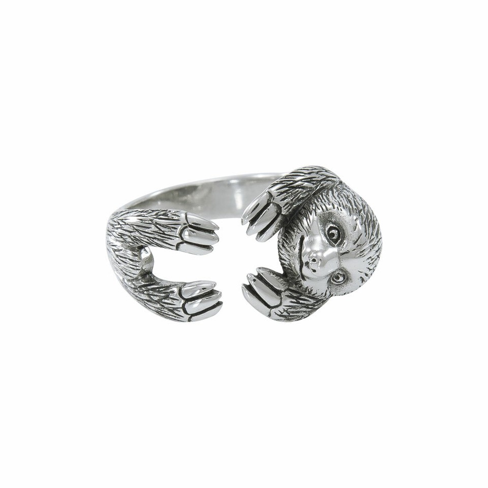 Sloth Wrap 925 Sterling Silver Fine Animal Totem Spirit Wildlife Nature ...
