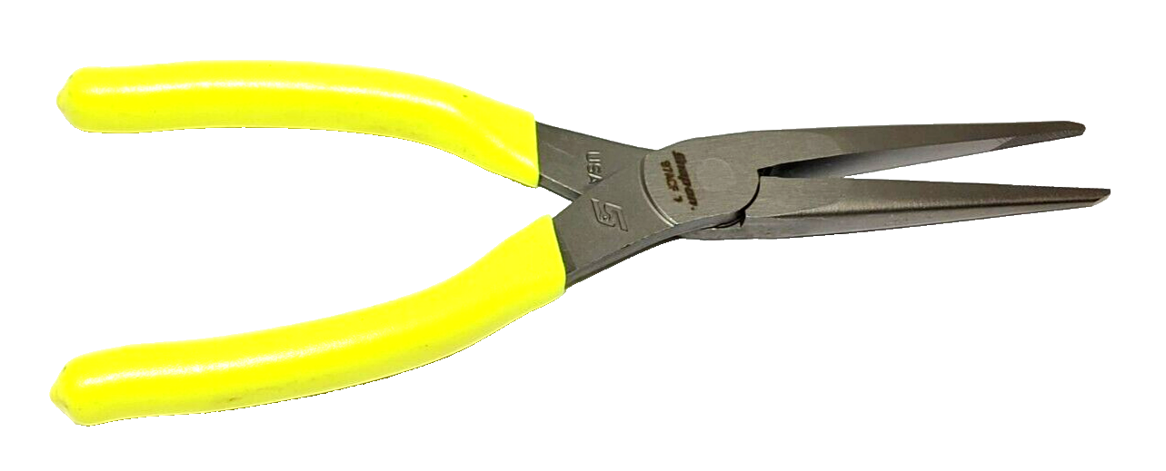 New Snap-on™ 96ACF 96ACFHV 7" long Needle Nose Pliers w Yellow Hi-Viz ...