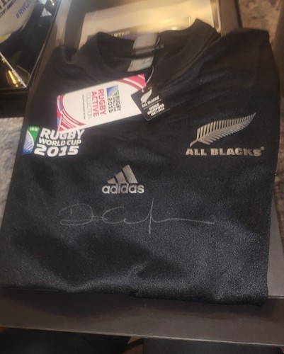 Authentic 2015 Dan Carter signed Rugby Jersey and Rugby Ball | eBay