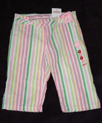 Gymboree SPRING FUN Multi-color Stripe Capris Pants Seersucker NWT Sz 3 ...