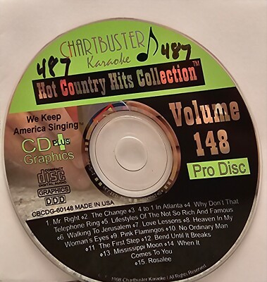 60148 COUNTRY CHARTBUSTER KARAOKE CDG DISC | eBay