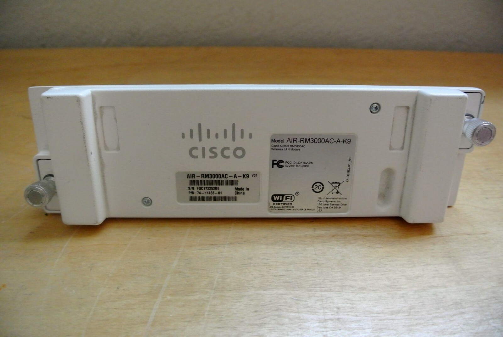 CISCO AIR-RM3000AC-A-K9 WIRELESS EXPANSION MODULE FOR 3600 SERIES ...