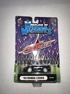 Muscle Machines Import SS Tuner 2000 Honda 00 S2000 Black TO2-40 1:64 b ...