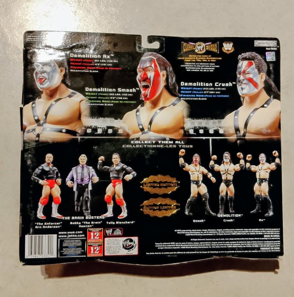 Demolition Champion Serie #10 Collection Limited Edition Wrestling Wwe ...