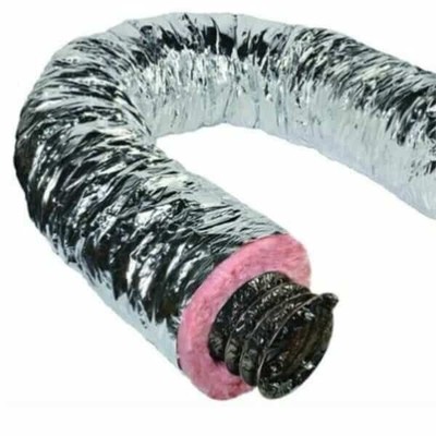 16" Silver Flex QuietFlex Insulated Flexible Duct R6 25' | eBay