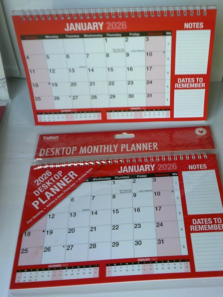 2026 Wall Calendar Slim/A4 or A3 Wall Planner Large Month to View ...