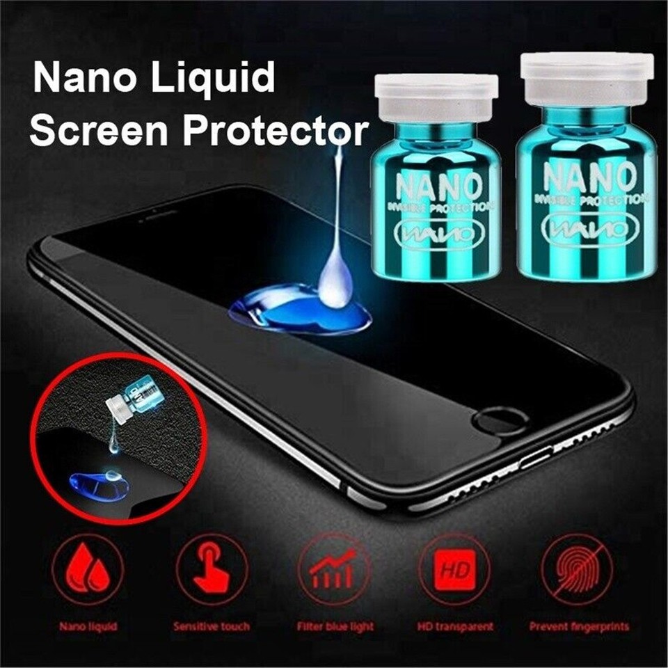 1/3/6X NANO Liquid Glass Screen Protector Oleophobic Coating Film ...