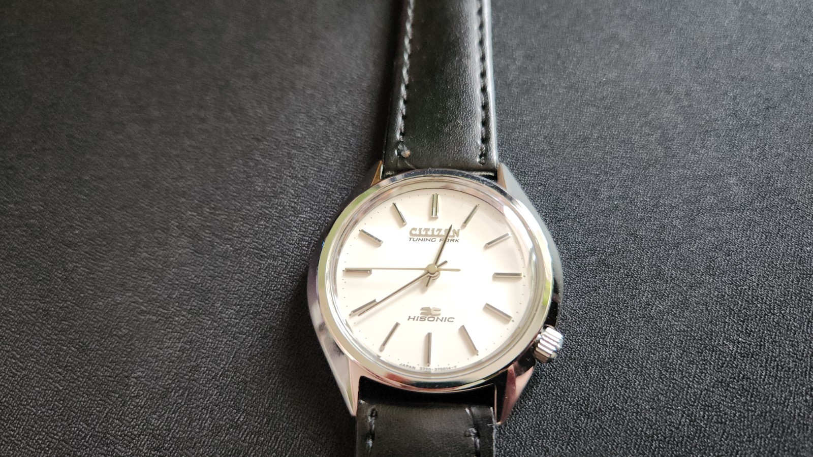 1974 Citizen Hisonic Tuning Fork watch white dial 372… - Gem