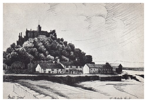 View St Michaels Mount Frank Drew Chrome Postcard WOB Posted Cancel | eBay