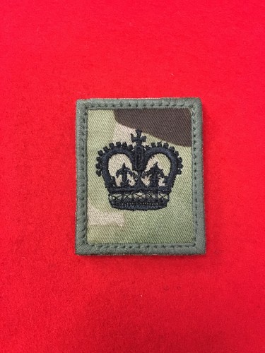 Multicam Warrant Officer 2 UBACS Combat Rank Slides Black WO2 Helmet ...