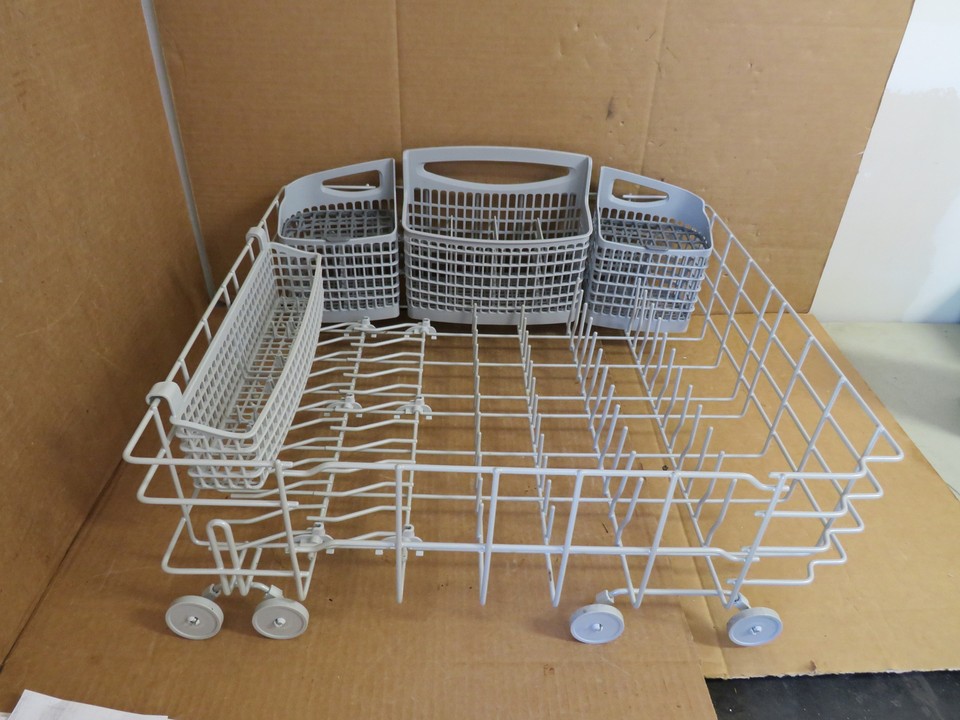 Frigidaire Dishwasher Lower Rack w/Baskets Part # 154432604 154424002 ...