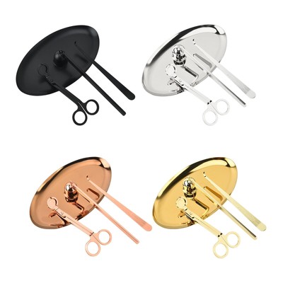 Candle Wick Cutter, Candle Cutter Set with Tray, Polished Candle ...