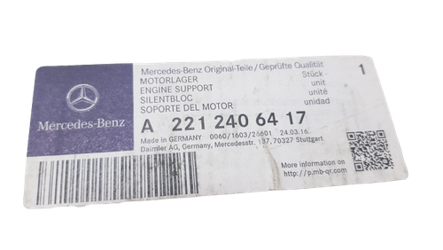New Genuine Mercedes-Benz S class W221 Front Left Engine Support ...