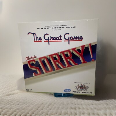 Classic SORRY! Collectable! Board Game - Parker Brothers (BRAND NEW ...
