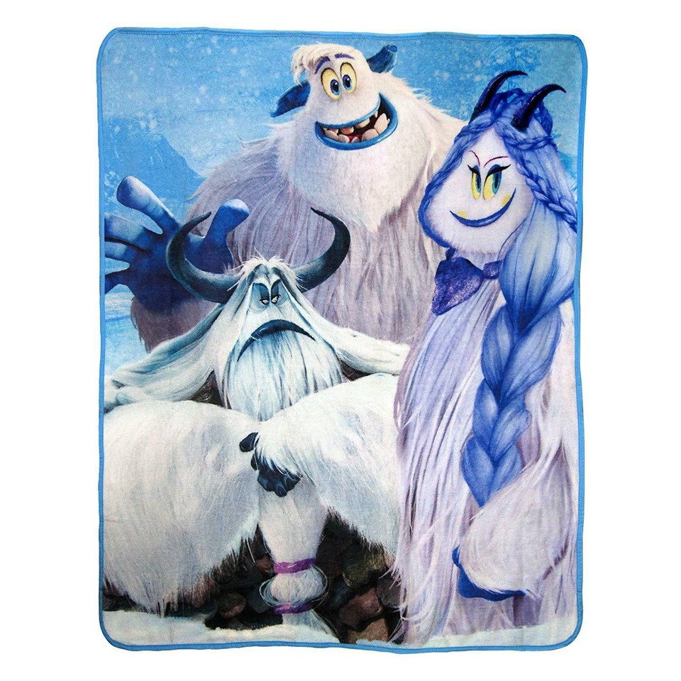 New Smallfoot Snow Friends Migo Yeti Super Plush Soft Throw Blanket 46 ...
